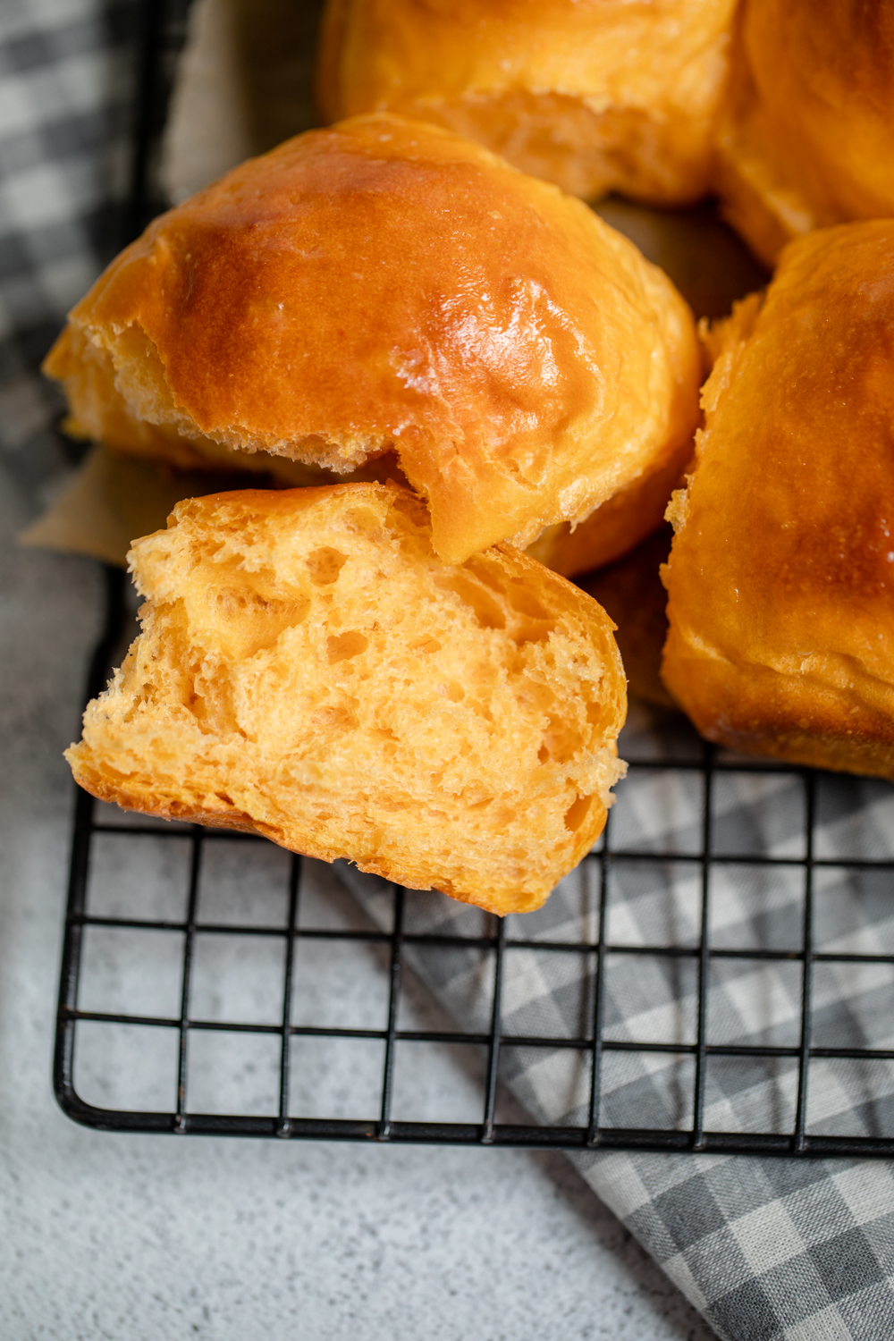 Sweet Potato Rolls › Bread Baking Babe