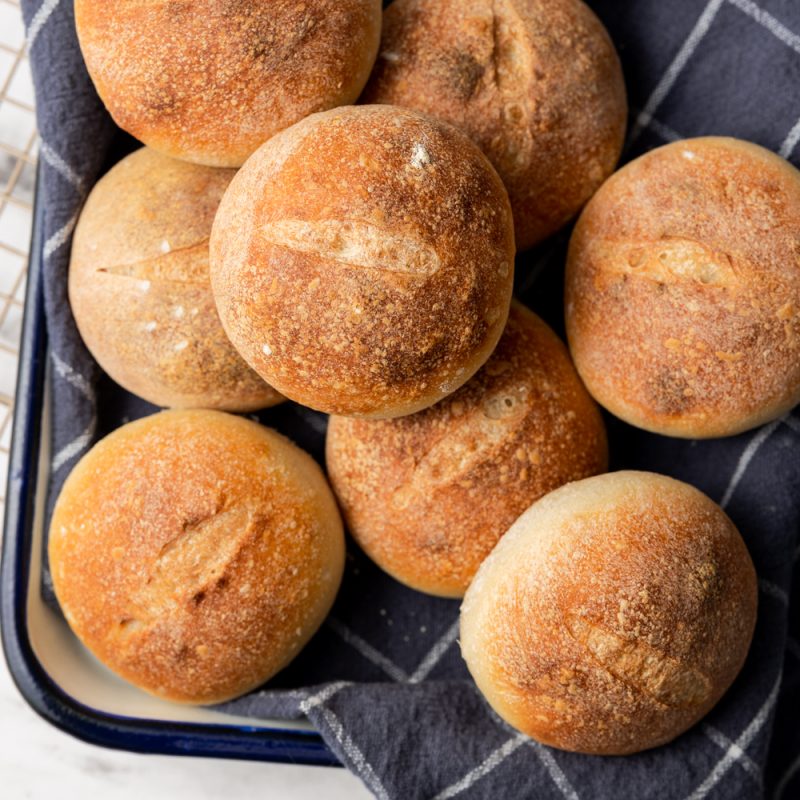Crusty Dinner Rolls › Bread Baking Babe