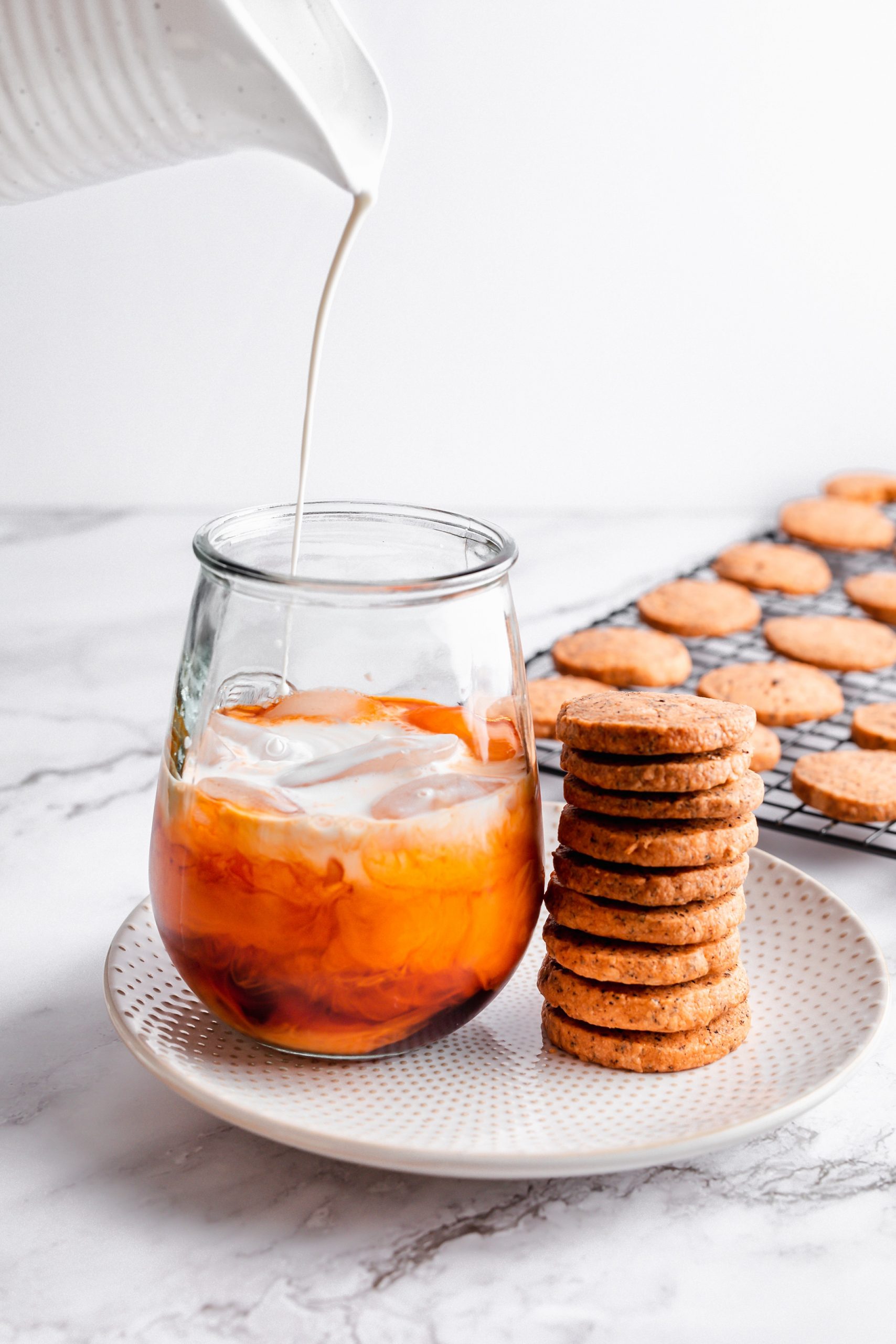 Best Thai Tea Shortbread Cookies › Bread Baking Babe