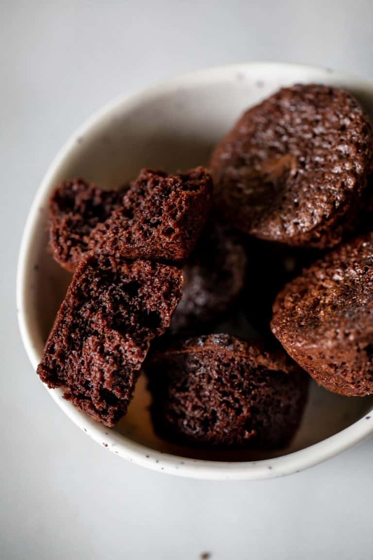 Brownie Bites with Cookie Dough Frosting › Bread Baking Babe