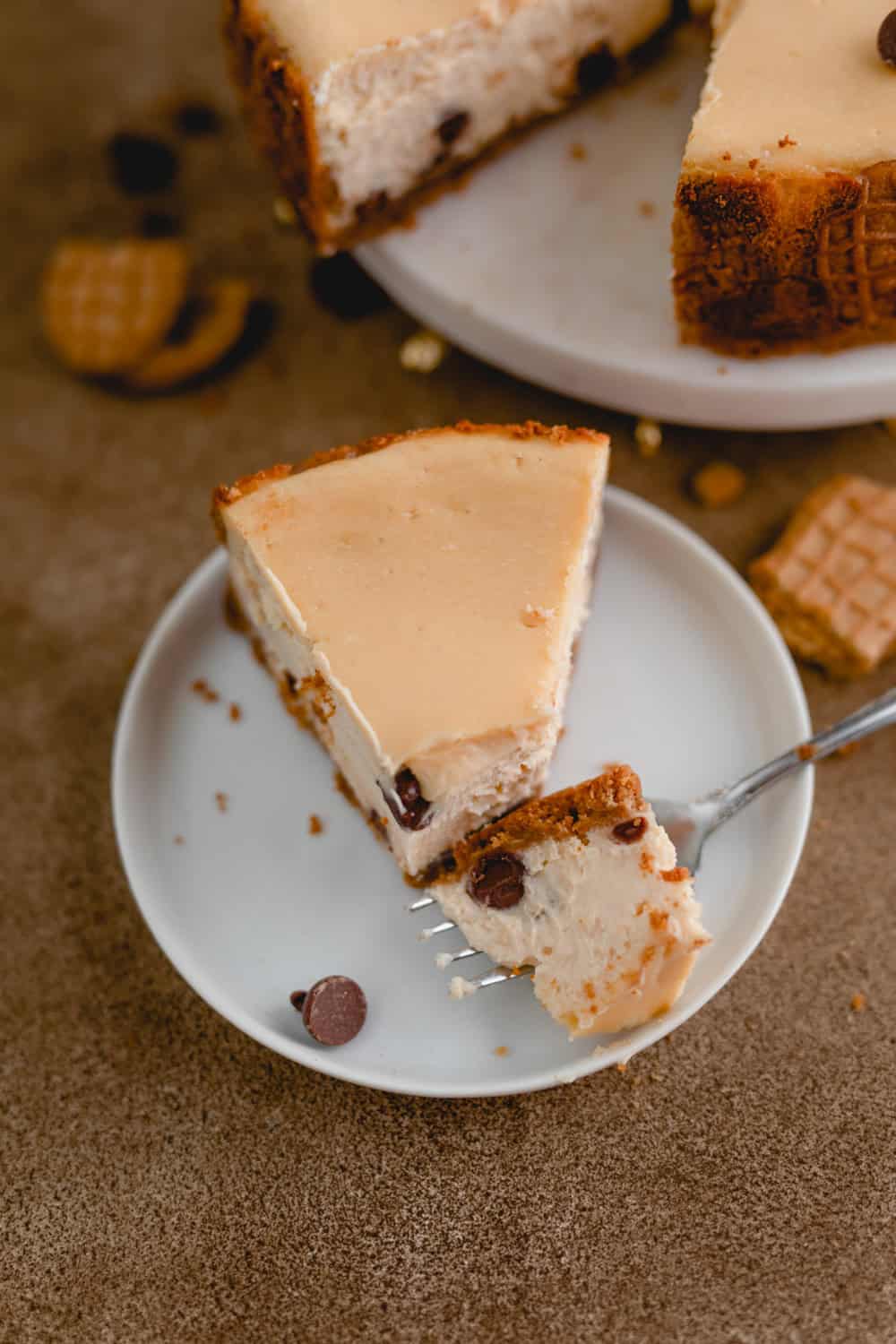 Sweet & Salty Peanut Butter Chocolate Chip Cheesecake › Bread Baking Babe