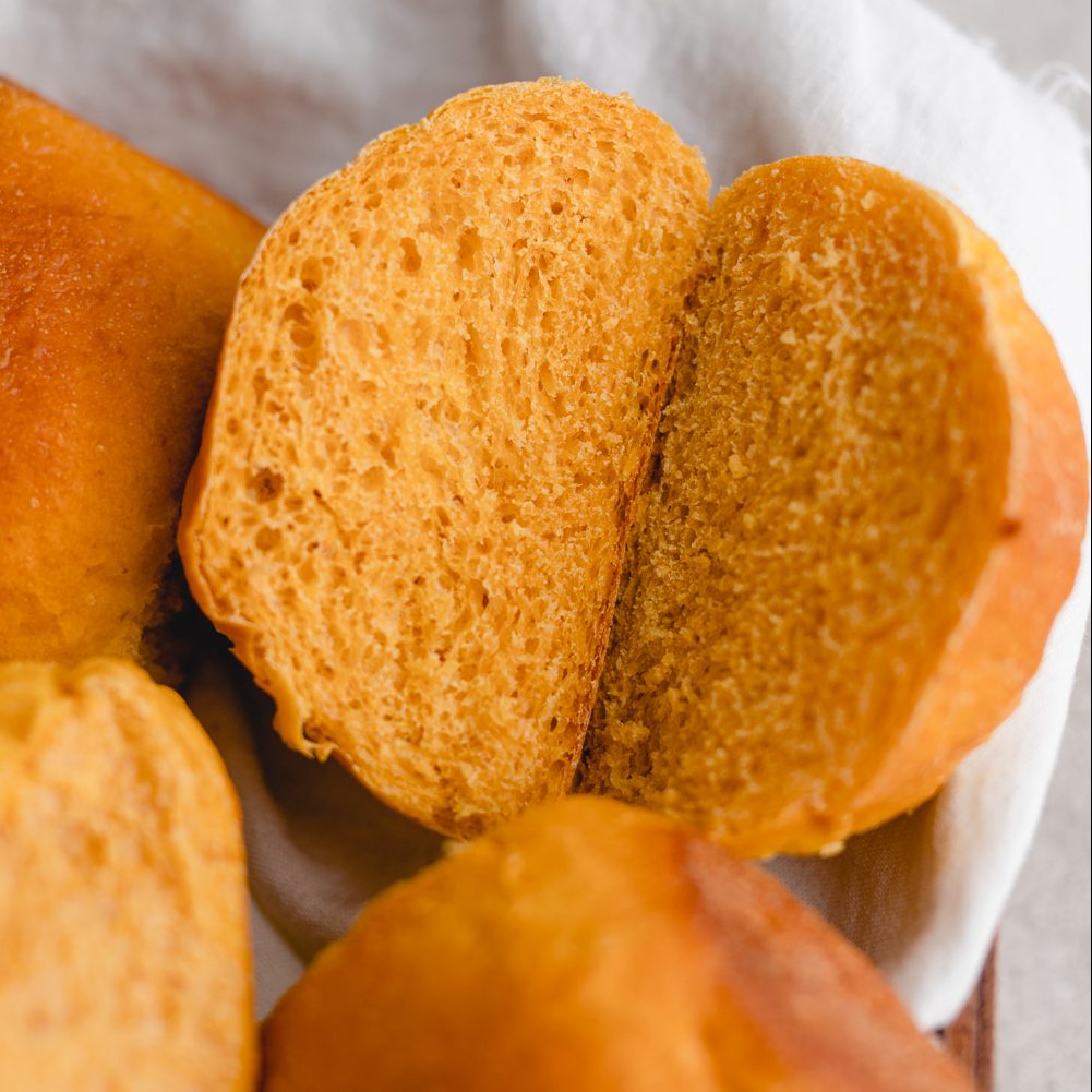 Pumpkin Maple Dinner Rolls w/ Maple Butter › Bread Baking Babe
