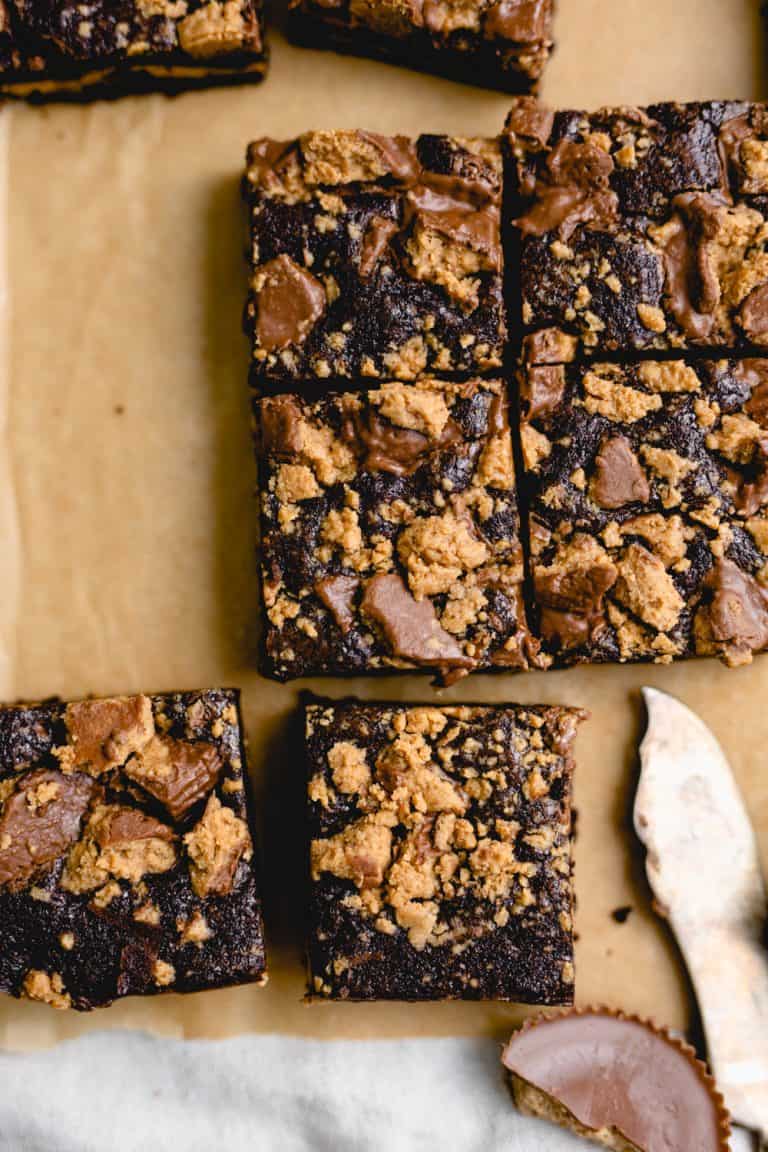 Peanut Butter Stuffed Brownies › Bread Baking Babe
