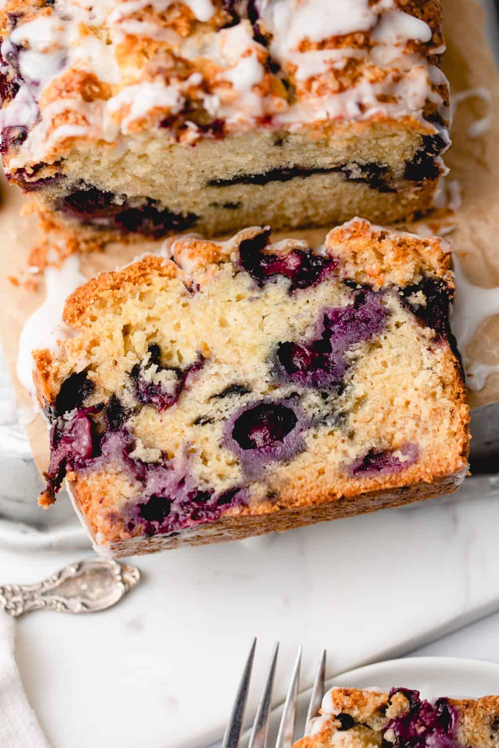 Best Blueberry Scone Loaf › Bread Baking Babe