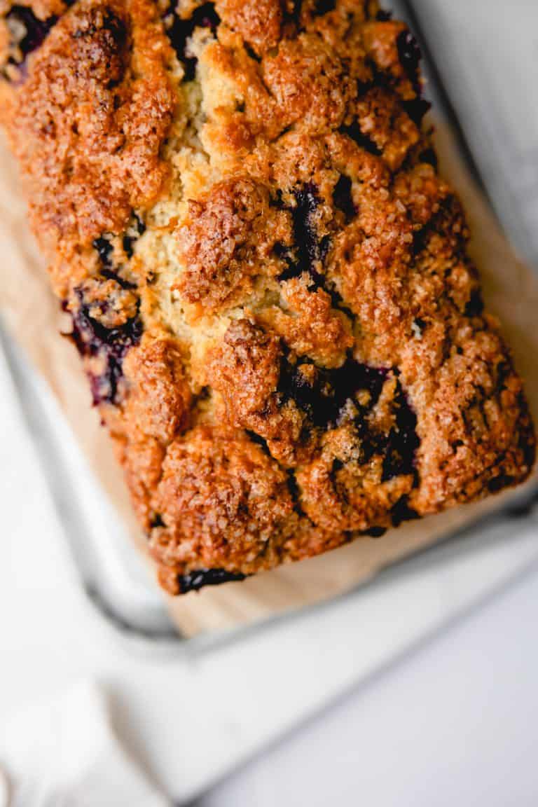 Best Blueberry Scone Loaf › Bread Baking Babe
