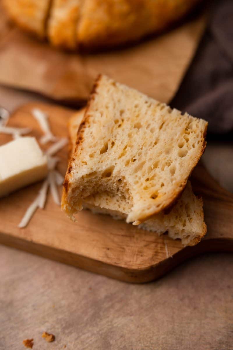 No Knead Beer Cheese Bread › Bread Baking Babe