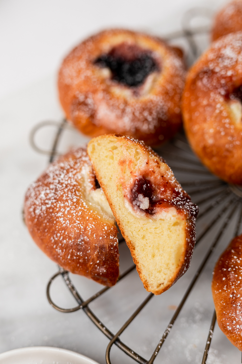 Berry Cheesecake Brioche Buns › Bread Baking Babe