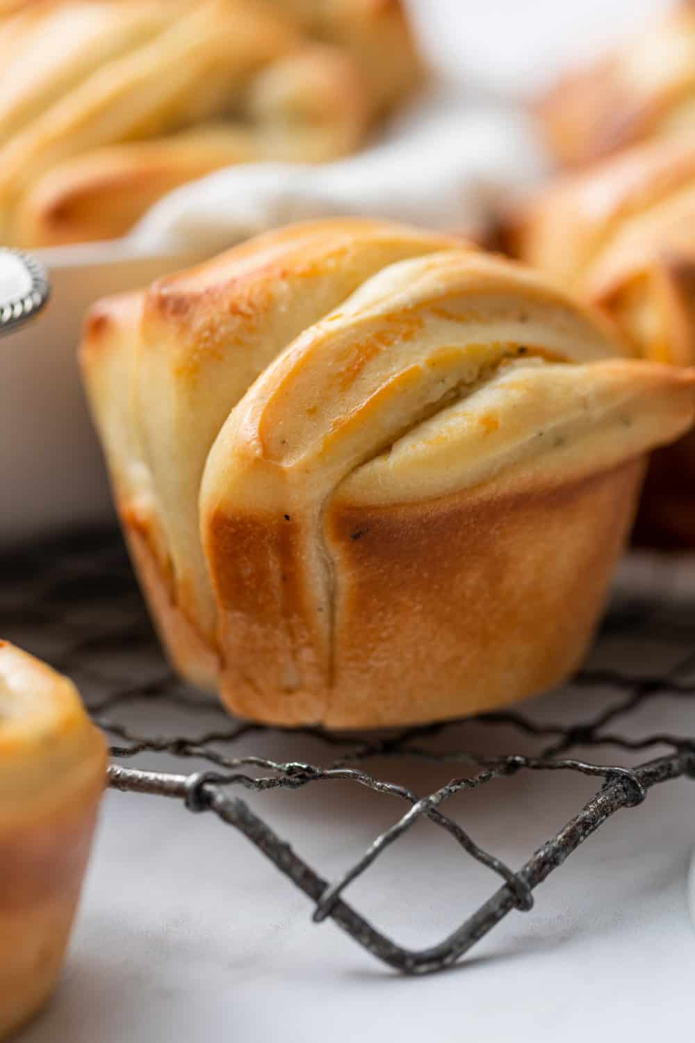 Ranch Fantail Rolls › Bread Baking Babe
