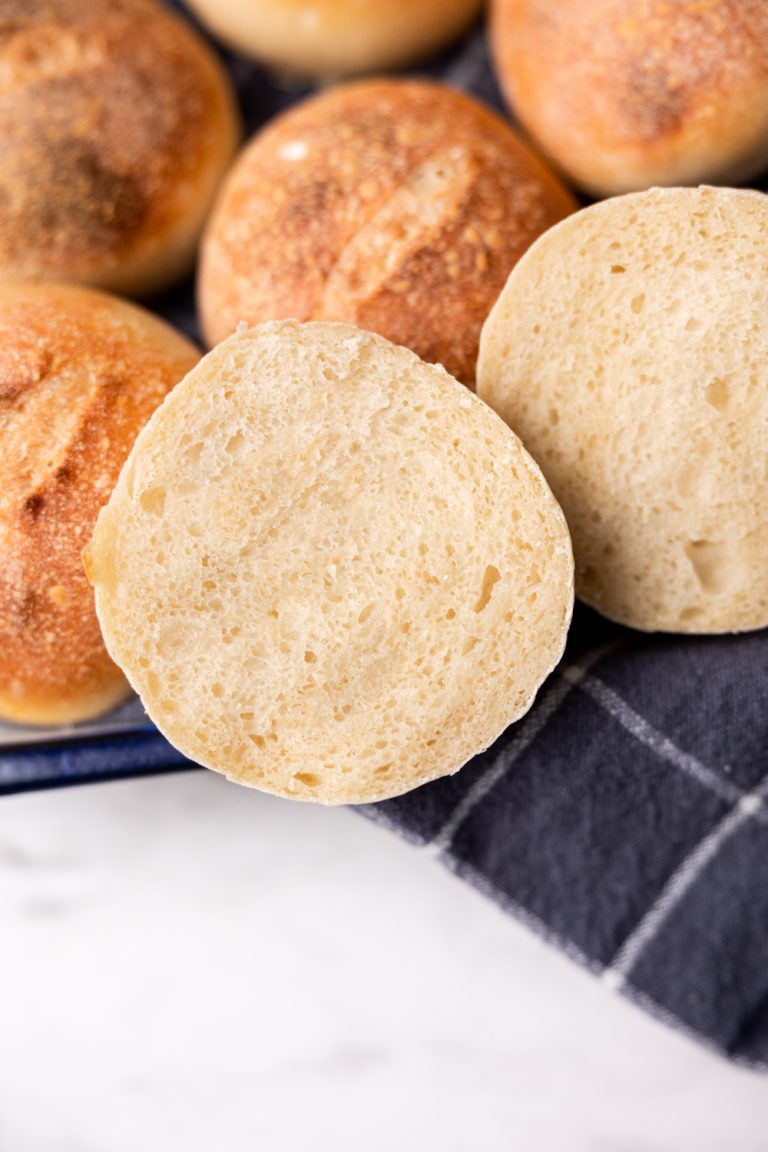 Crusty Dinner Rolls › Bread Baking Babe