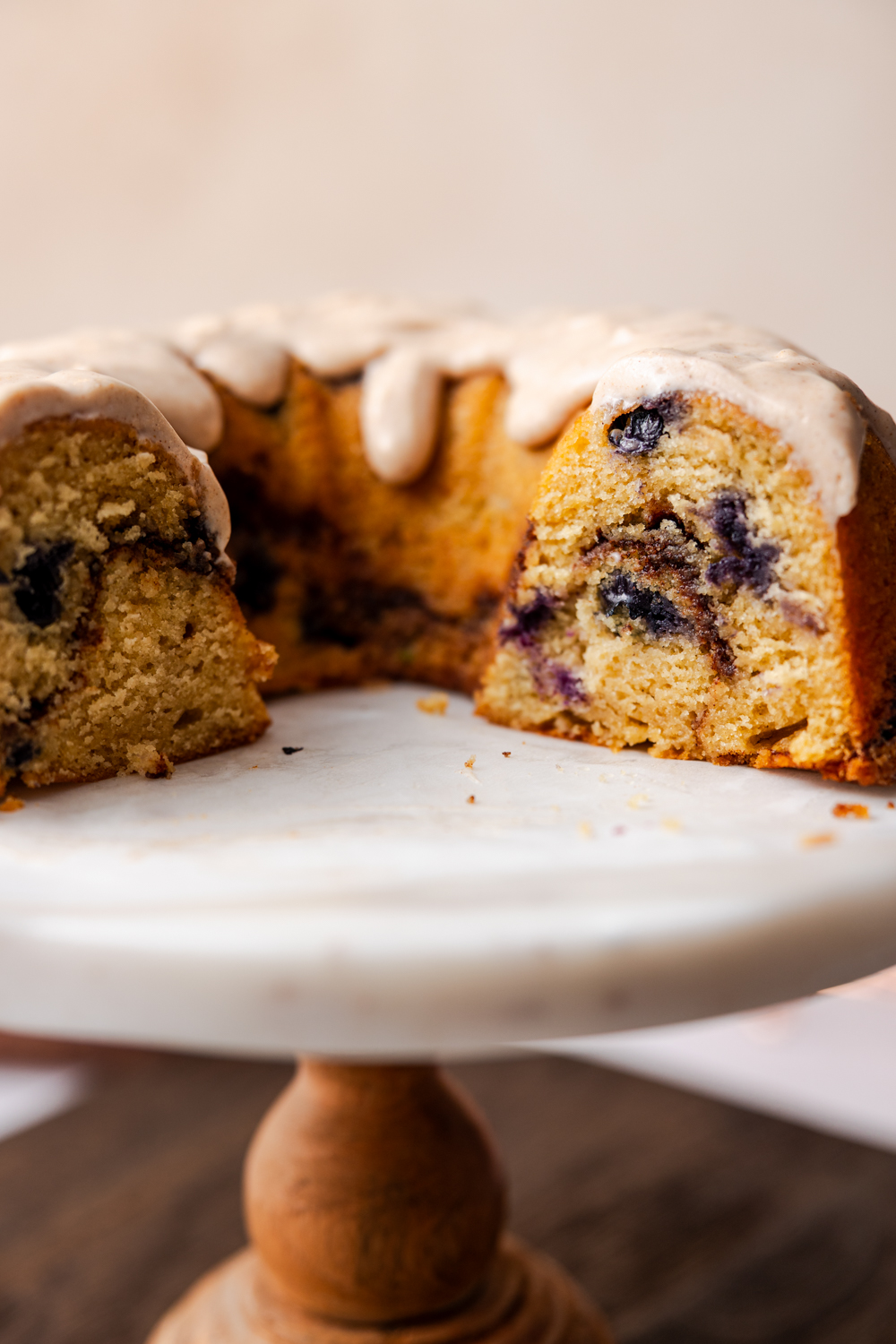 Spiced Blueberry Bundt Cake › Bread Baking Babe