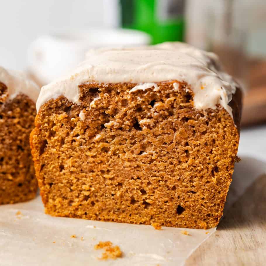 Sweet Potato Loaf with Spiced Cream Cheese Frosting › Bread Baking Babe